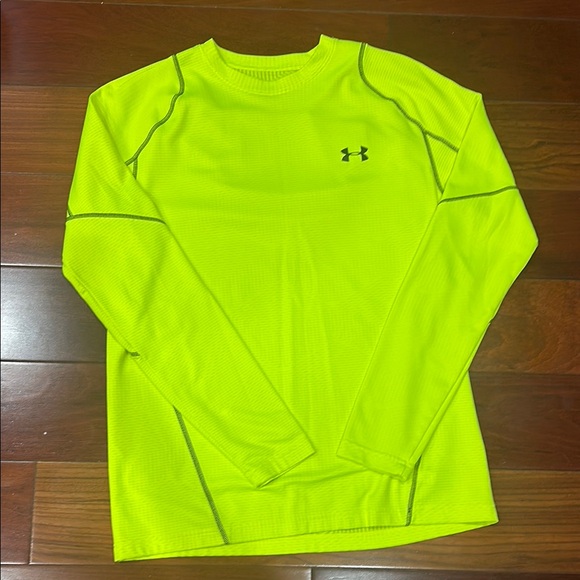 Under Armour | Shirts | Under Armour Neon Yellow Long Sleeve Shirt ...
